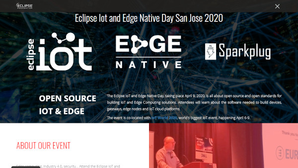 Eclipse IoT and Edge Native Day San Jose | April 9, 2020 | IoT ... Eclipse IoT and Edge Native Day San Jose | April 9, 2020 | IoT ...